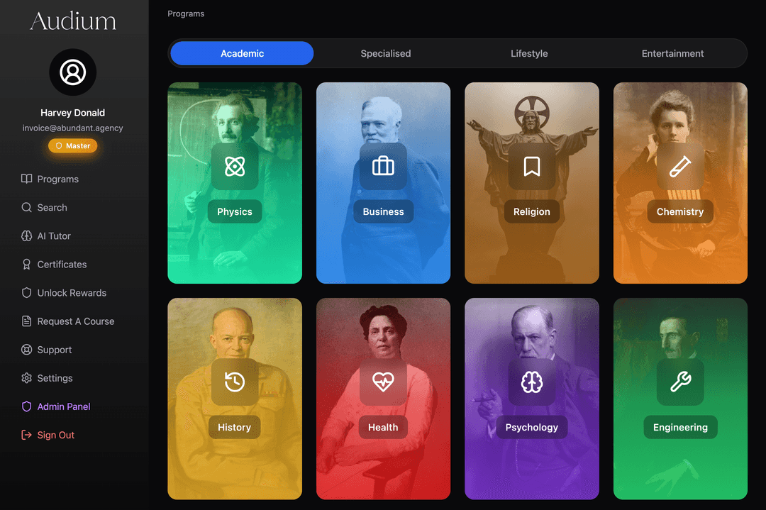 Audium | Learning, Reimagined.